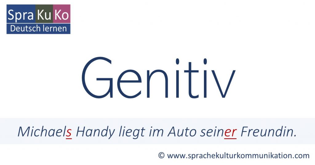 Genitiv - Definition, Beispiele und Übungen | Sprakukos DaF-/DaZ-Blog