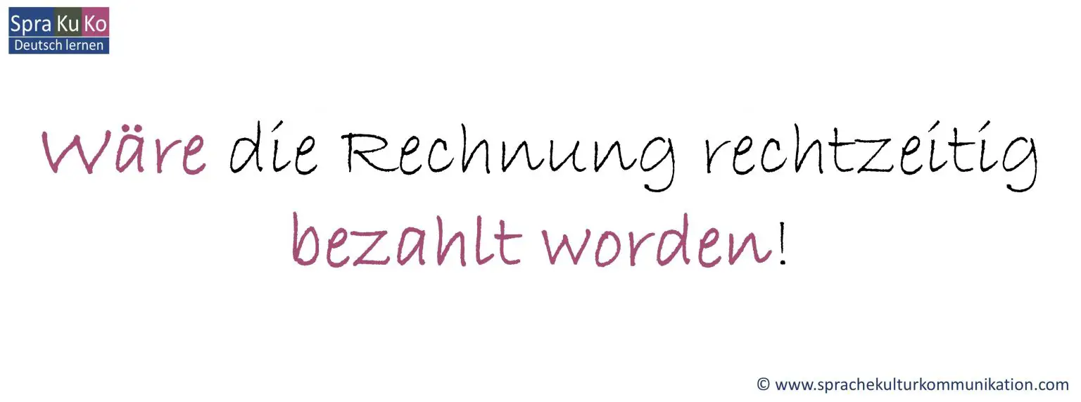 Konjunktiv 2 Passiv in der Gegenwart und Vergangenheit